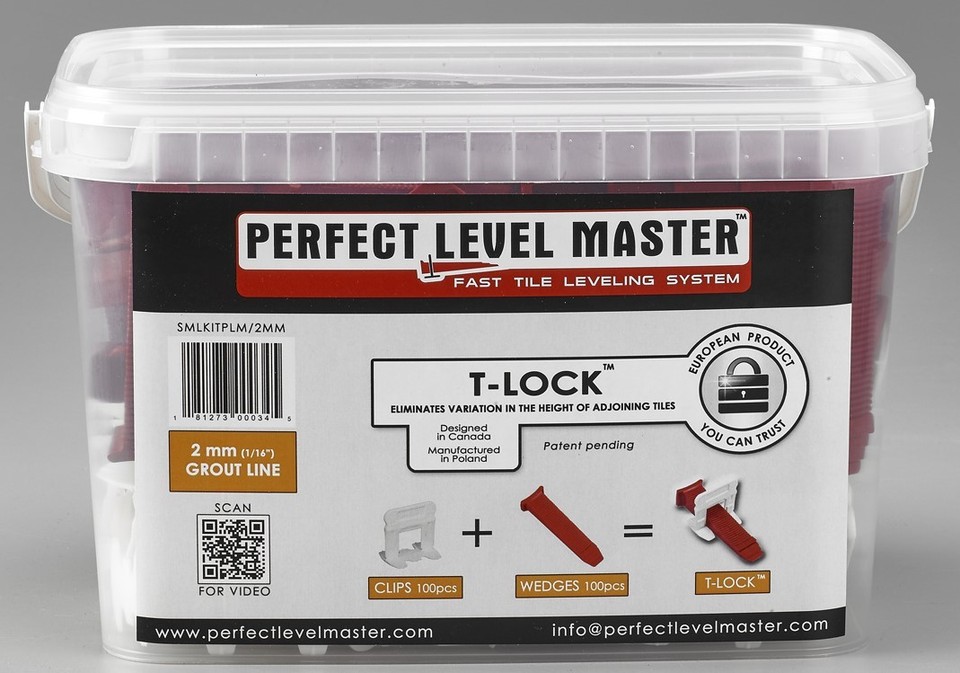 Perfect Level Master T-Lock Spacing & Leveling System (Select Size and ...