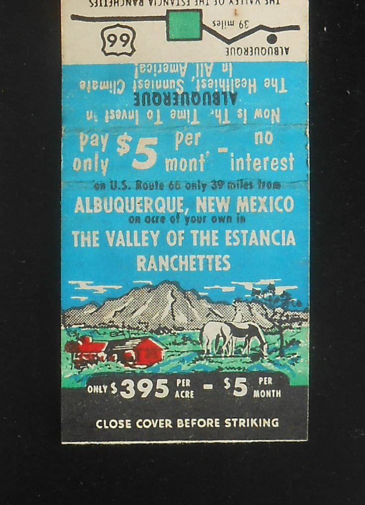 1950s Now is the Time to Invest Route 66 Valley of the Estancia ...