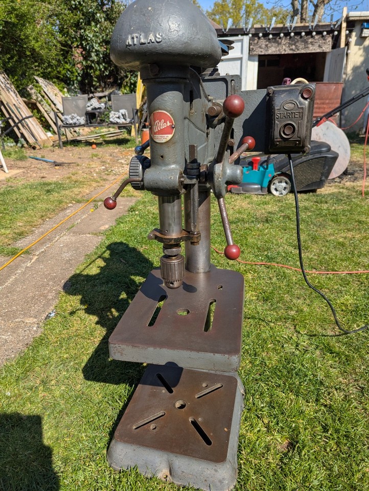 Fully Working Order Atlas Pillar Drill Old And Perfect Condition | eBay UK