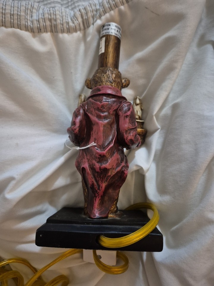 Vintage Bronze bellhop monkey lamp | eBay