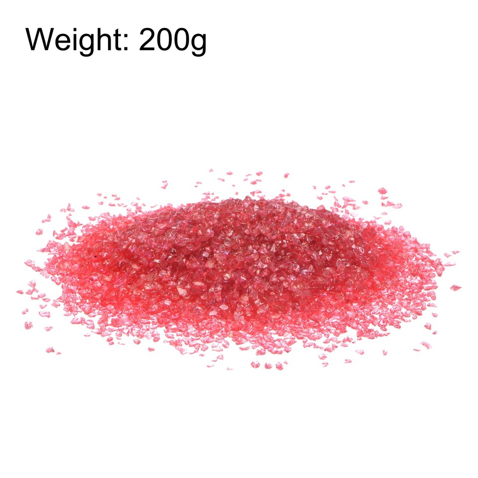 200g Crushed Glass Chips 2-4mm Irregular Broken Sprinkles Glass ...