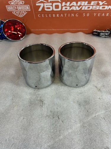 TAB PERFORMANCE MUFFLER TIPS CHROME HARLEY TOURING | eBay