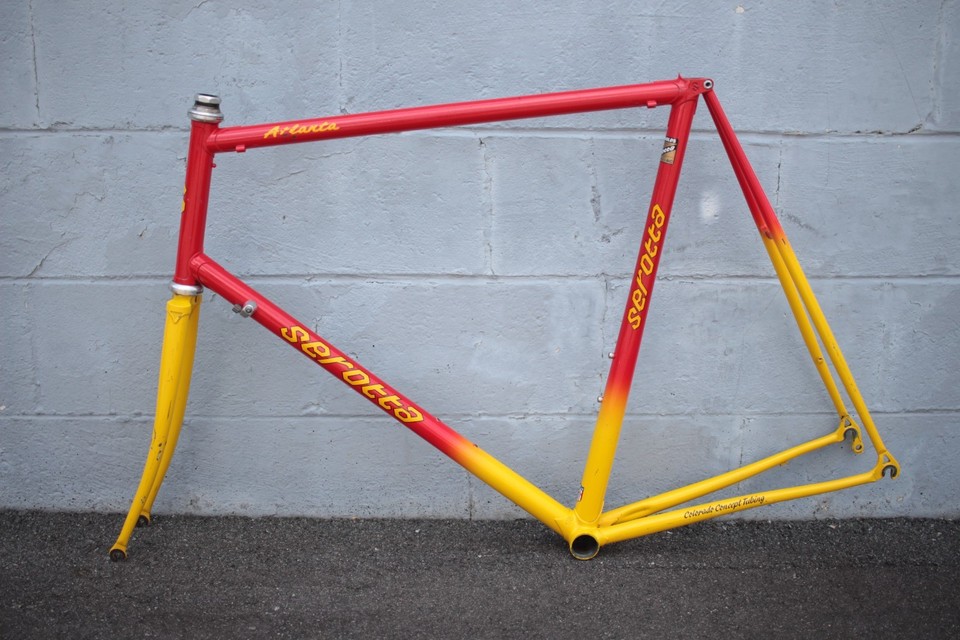 Serotta Atlanta 62cm Long 700C Reynolds Steel Road Race Bike Frameset ...