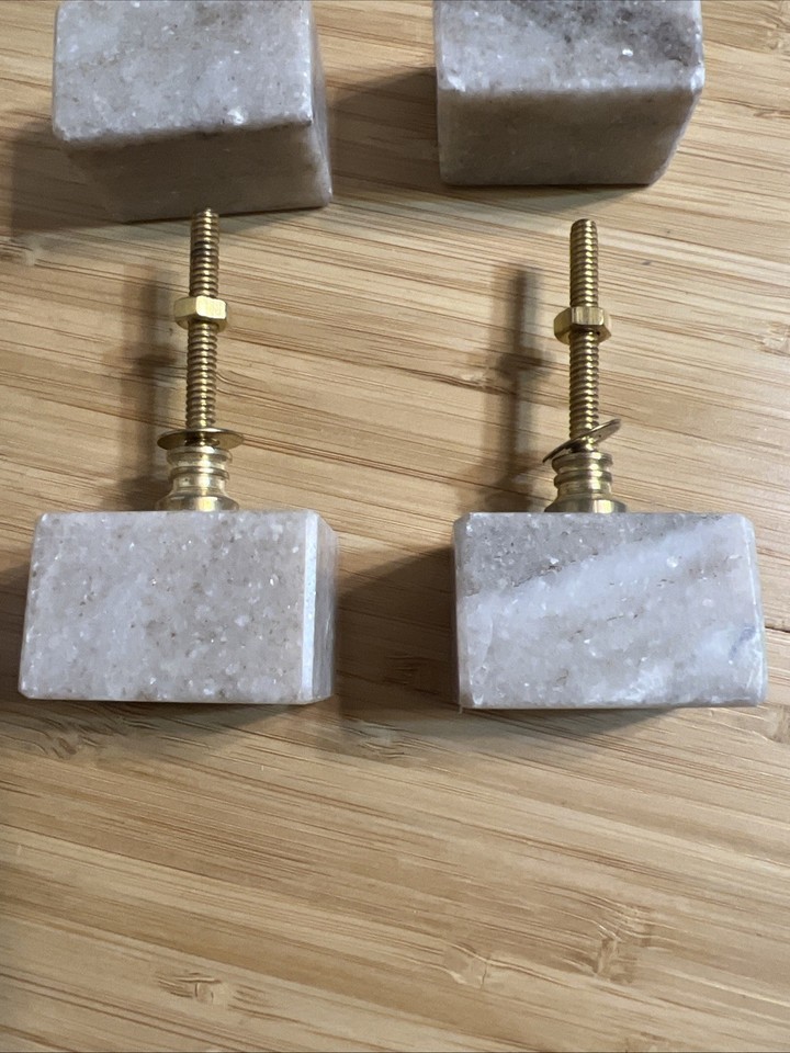 Lot Of 12 Quartz Drawer Cabinet Furniture Pulls Knobs For DIY Projects ...