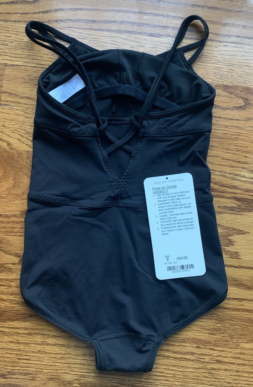 ivivva by lululemon Pulse on Pointe Dance Leotard - Black (IG1743S) Girls Size 8 | eBay