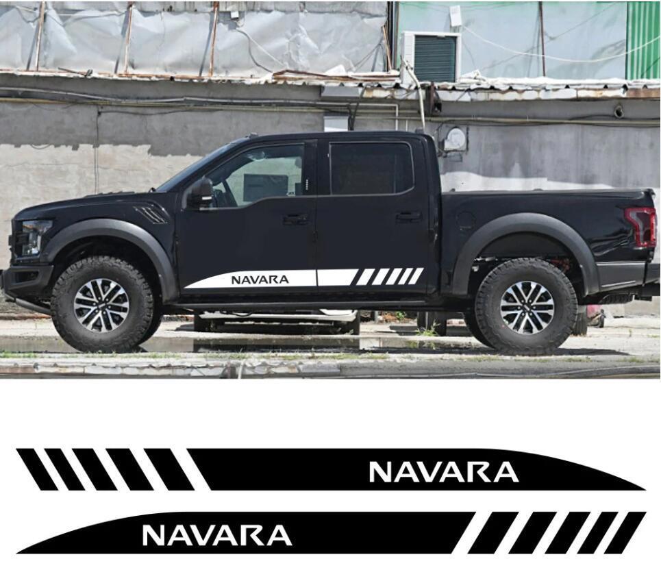2PCS Car Door Side Stickers For Nissan NAVARA D40 NP300 N22 Vinyl Decal ...