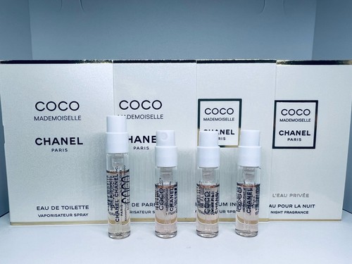Chanel Coco Mademoiselle Parfum Collection For Women Sample Spray 4Pc ...