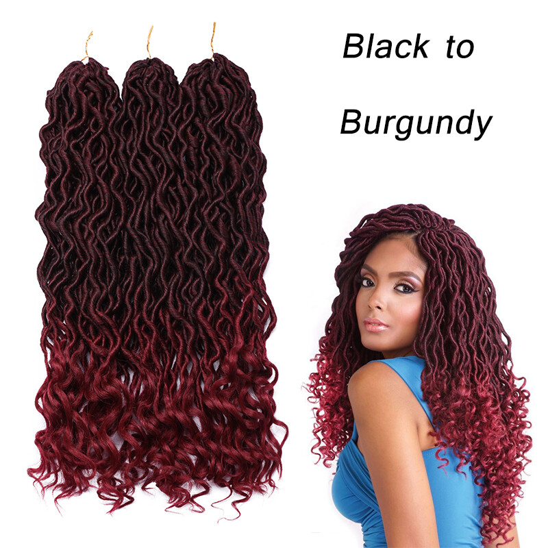 20 Inch Goddess Faux Locs Braids Hair Extensions for Braiding Dread ...