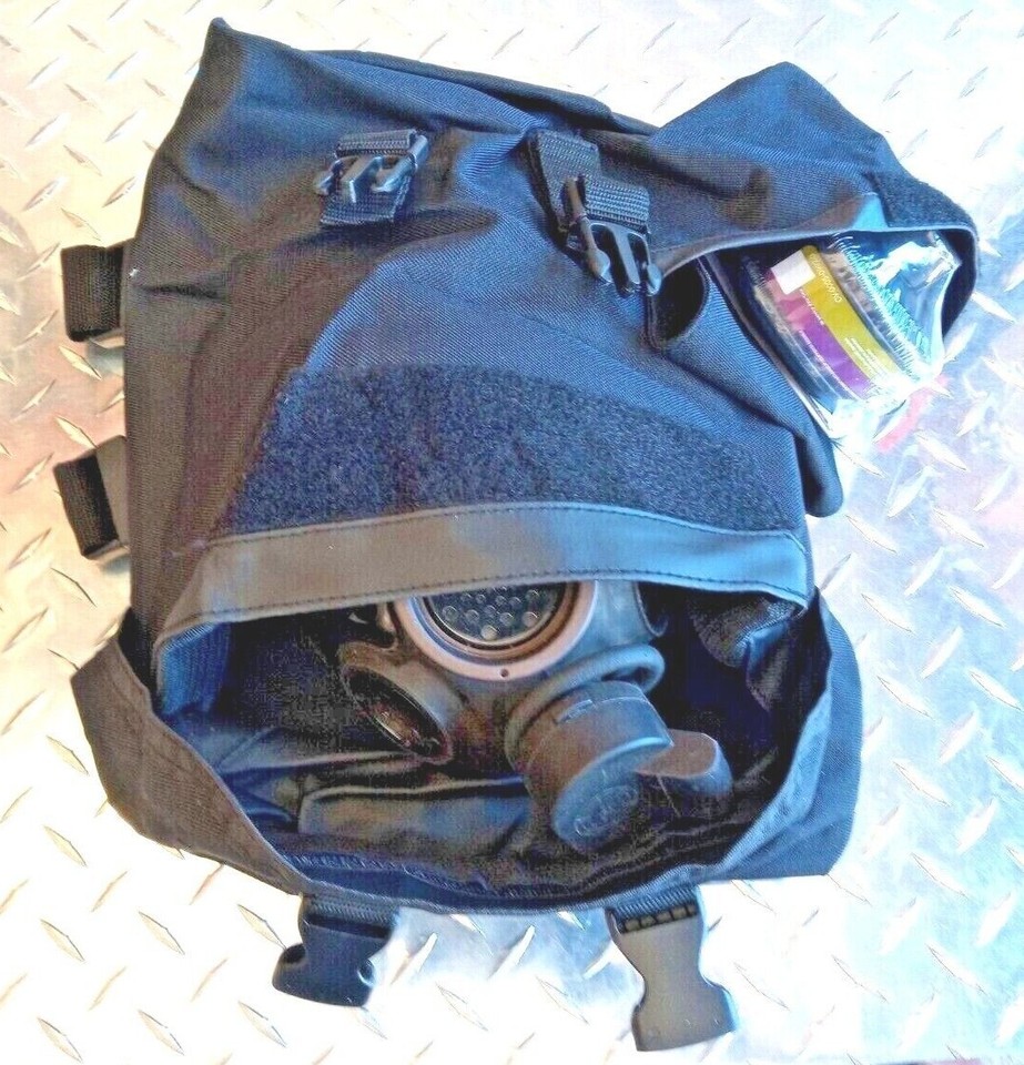 Gas Mask Pouch Tactical Drop-Leg Respirator / Bag for Gas Masks Black ...