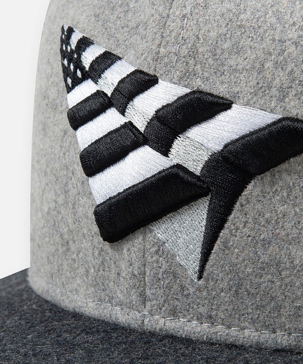 PAPER PLANES GREY WOOL MELTON TWO TONE 9FIFTY SNAPBACK HAT 🔥 JAY-Z HAT ...