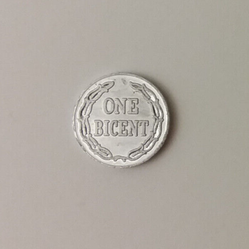 Bicentennial USA 1776-1976 One Bicent Aluminium Souvenir Coin Token ...