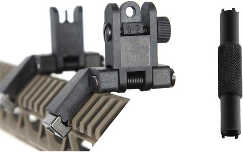 Flip Up Sight Offset 45 Degree Sight Rapid Transition Front Rear Sights ...