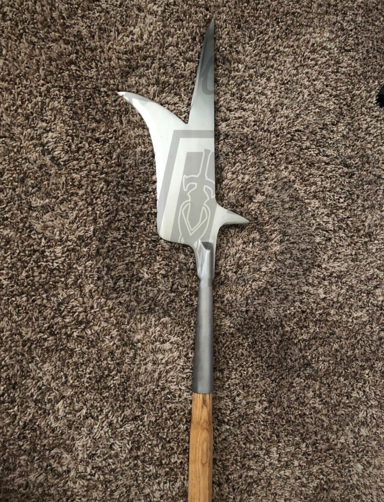CUSTOM HANDMADE HIGH CARBON STEEL HUNTING VIKING SPEAR WITH LEATHER ...
