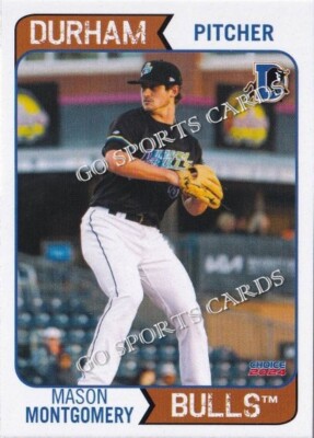 2024 Durham Bulls Mason Montgomery RC Rookie Card Rays Minor League | eBay