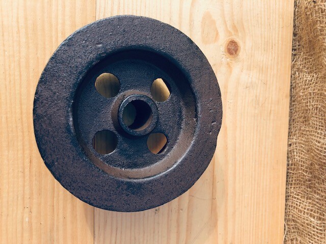 4 Mining Ore Car Small Track Mine Cart Wheel Cast Iron 5 3/4" Diameter ...