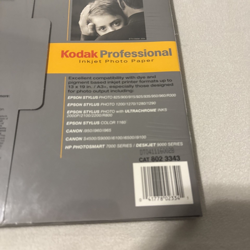 Kodak Professional Inkjet Photo Paper instant Dry 100 Pages 8.5x11 iX ...