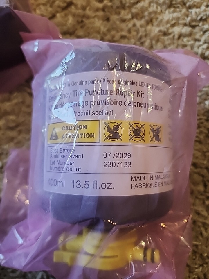 Lexus / Toyota Emergency Tire Puncture Repair Kit Tire Compressor ...