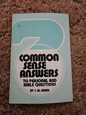 Common Sense Answers Pamphlet, By C. W. Ward | eBay