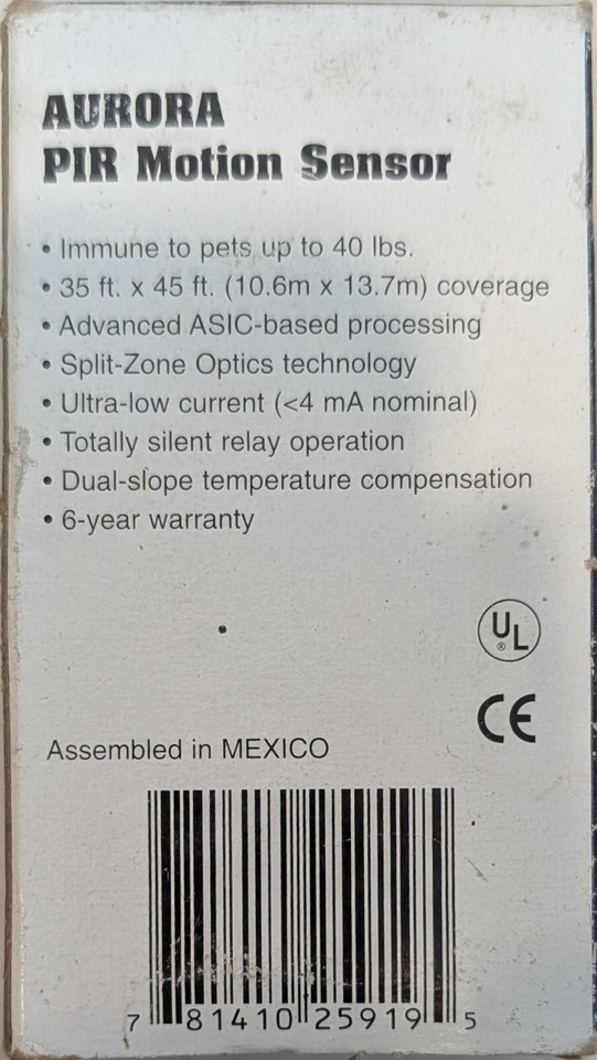 Ademco Aurora PIR Motion Sensor - SAME DAY SHIPPING | eBay