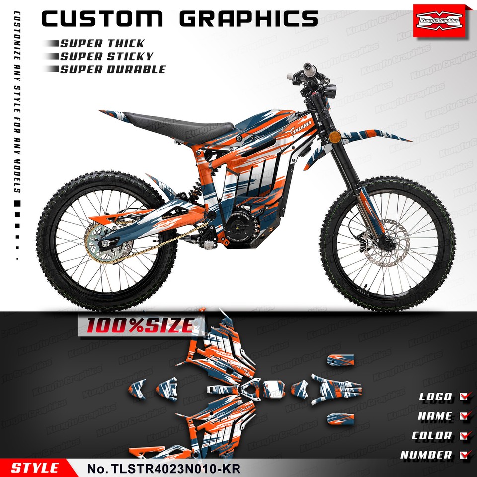 Kungfu Graphics MX Full Decal Kit for TALARIA Sting L1E / SX3 Sting MX ...