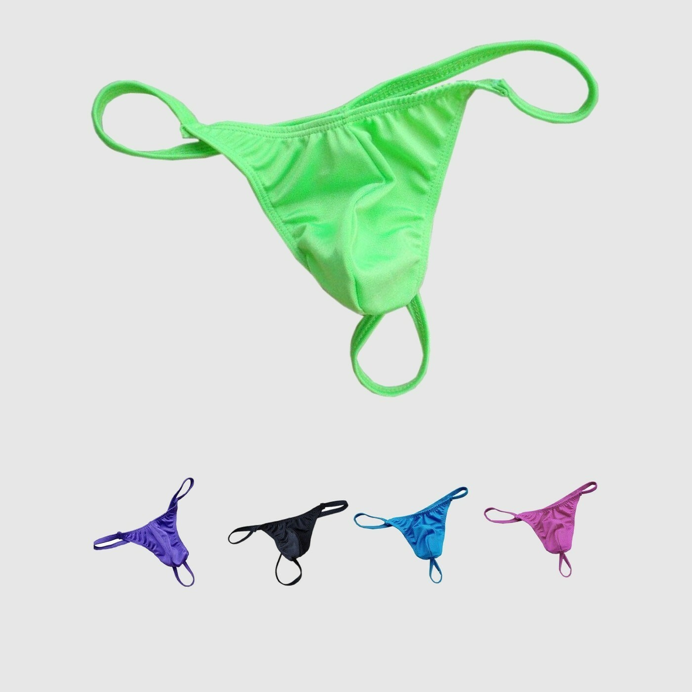 81-208 HERREN MINI MICRO Slip G STRING RIO TANGA Push-Up in SCHWARZ in ...