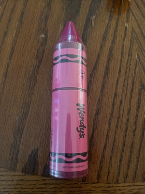 2024 New Wendys Kids Meal RED VIOLET Crayola Crayon Activity Toy Sealed ...