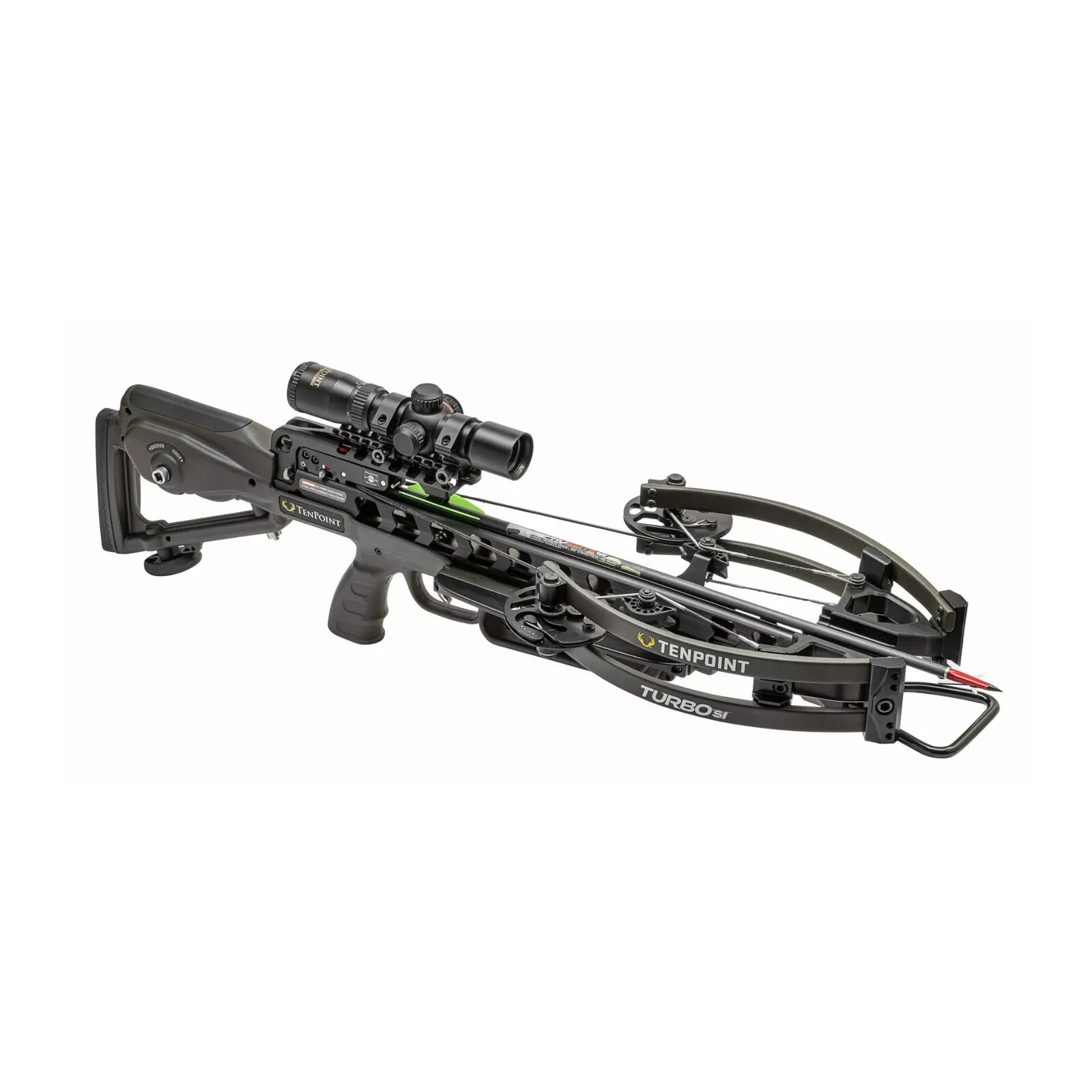 TenPoint Turbo S1 390 FPS Crossbow with ACUslide RangeMaster Scope Moss ...