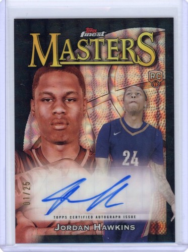 Jordan Hawkins 2023-24 Topps Finest Masters Black Refractor Auto RC /25 ...