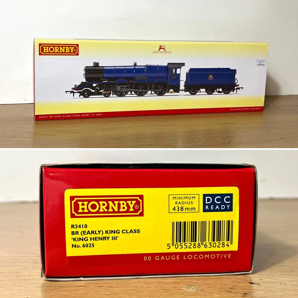 Boxed Hornby BR Blue Class 6000 King Class 4-6-0 6025 King Henry III ...