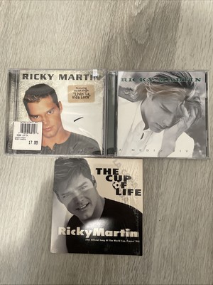RICKY MARTIN 3 CD LOT A MEDIO VIVIR / Self Title / The Cup Of Life | eBay