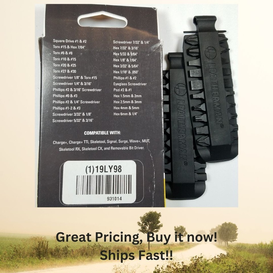 Leatherman Bit Kit 42 Driver Bits - Wave Charge Skeletool, Flat Torx ...