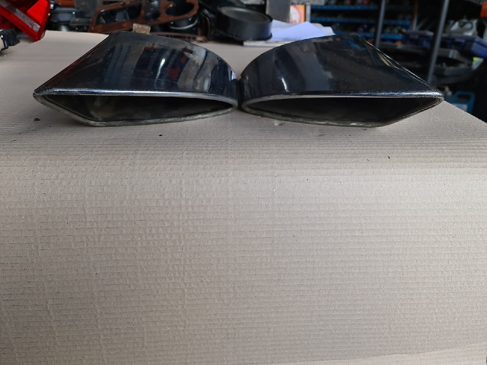 VW Touareg 7P Tail Pipes Chrome 7P6253681s 7P6253682s Exhaust Tailpipes ...