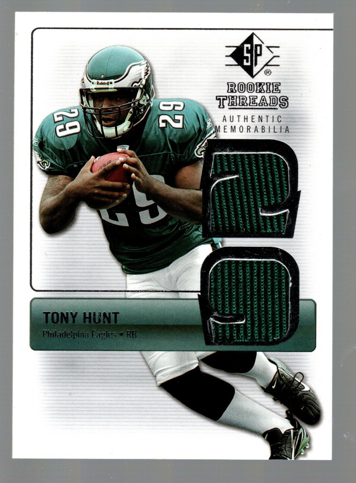 2007 SP Rookie Threads Rookie Threads Silver #RTTH Tony Hunt | eBay