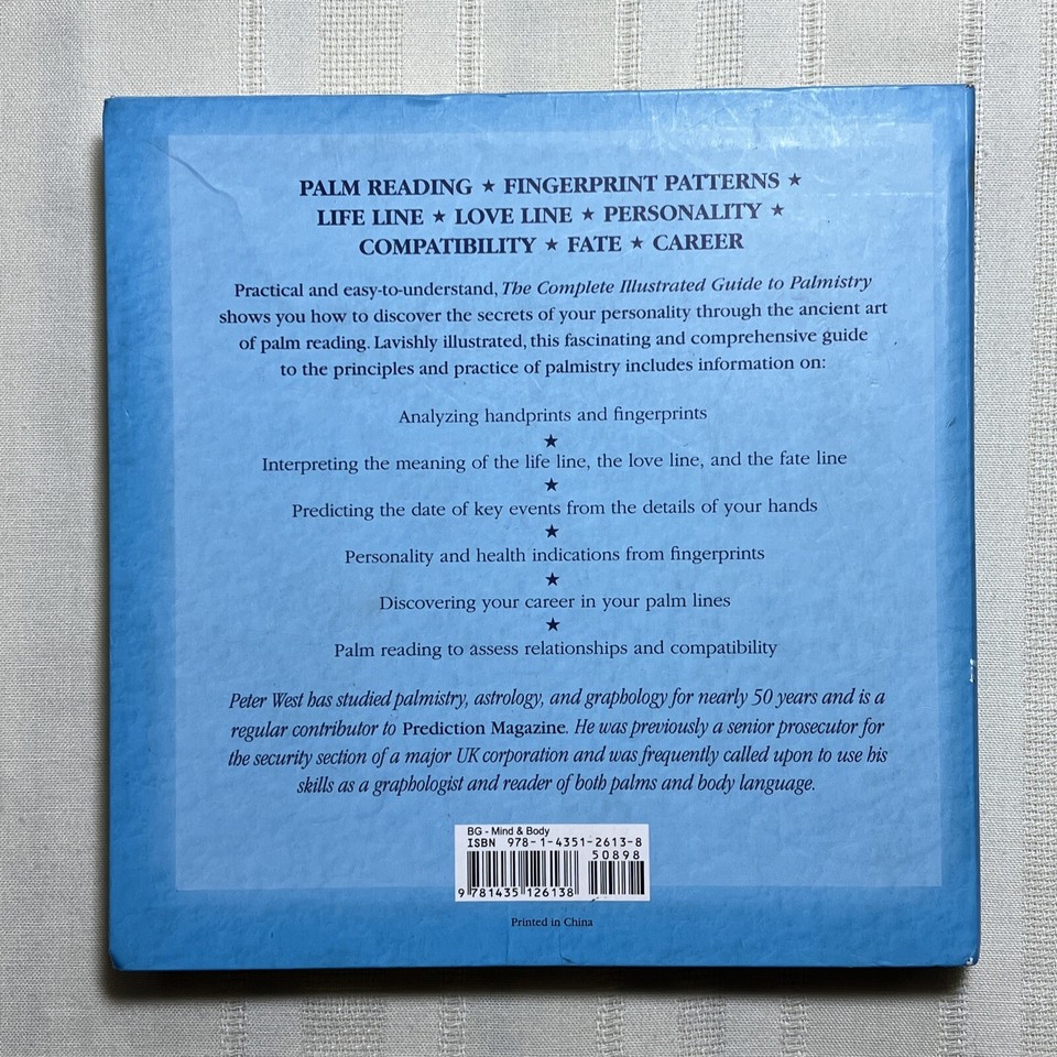 Complete Palmistry Palm Reading Book Supernatural Spirit Illustrated ...