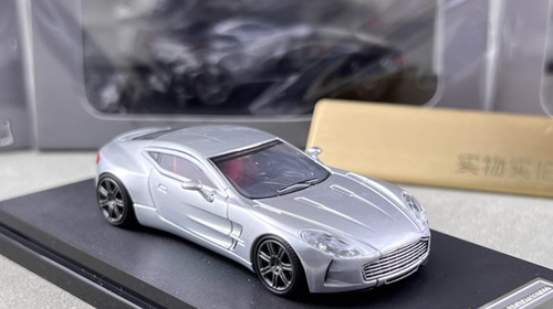 MJ 1:64 Silver One-77 V12 Coupe Super Racing Sport Model Diecast ...