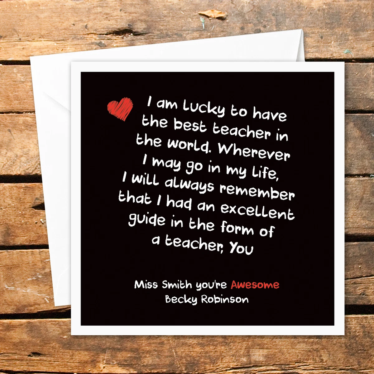 We Will Miss You Cards For Teachers