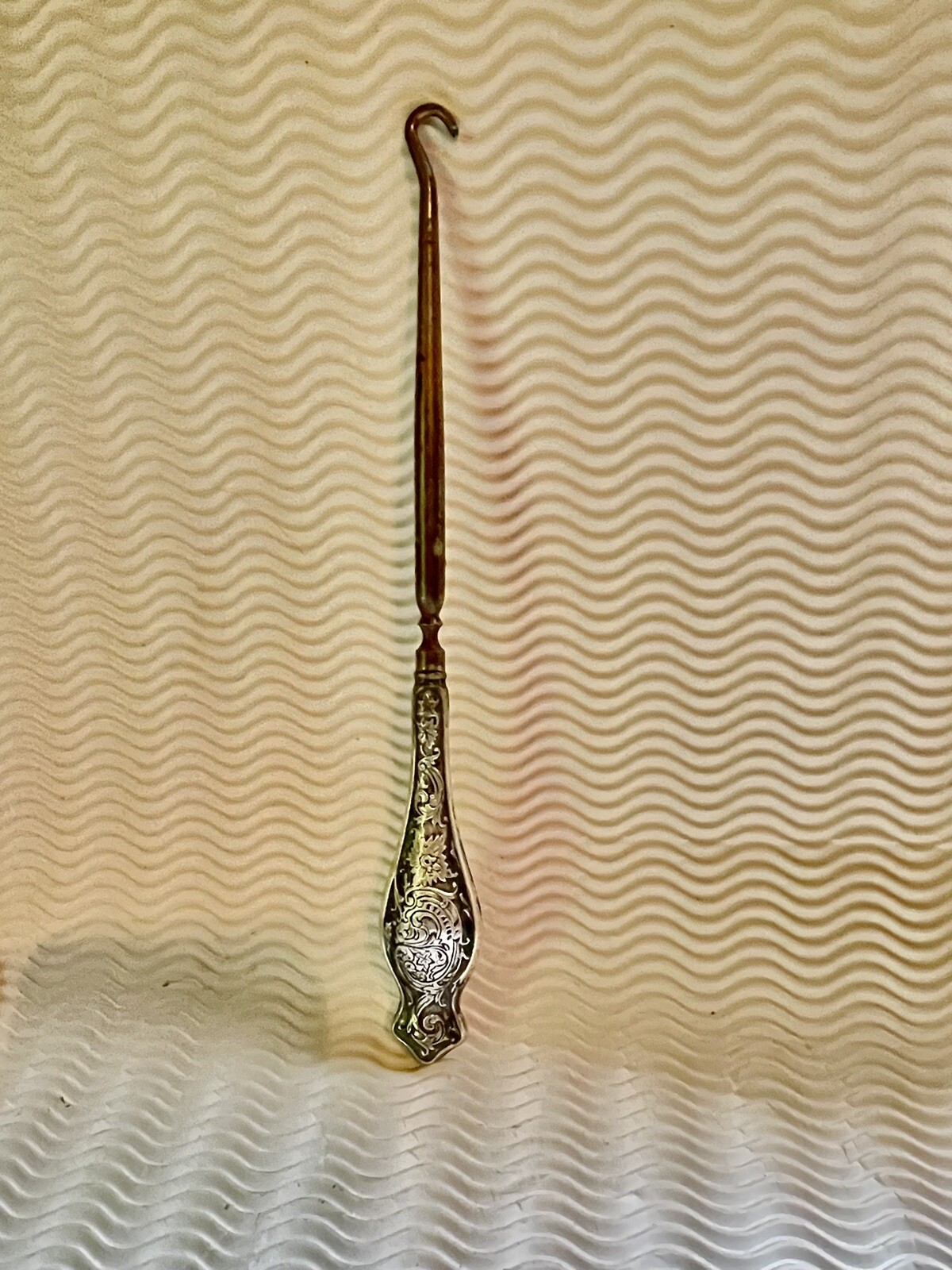 ornate Sterling Silver .925 Victorian Shoe Boot Corset Lace Button ...