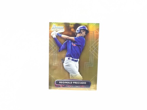 REGINALD PRECIADO 2022 Bowman Sterling Gold Ref 31/50 BSP-71 CHICAGO ...