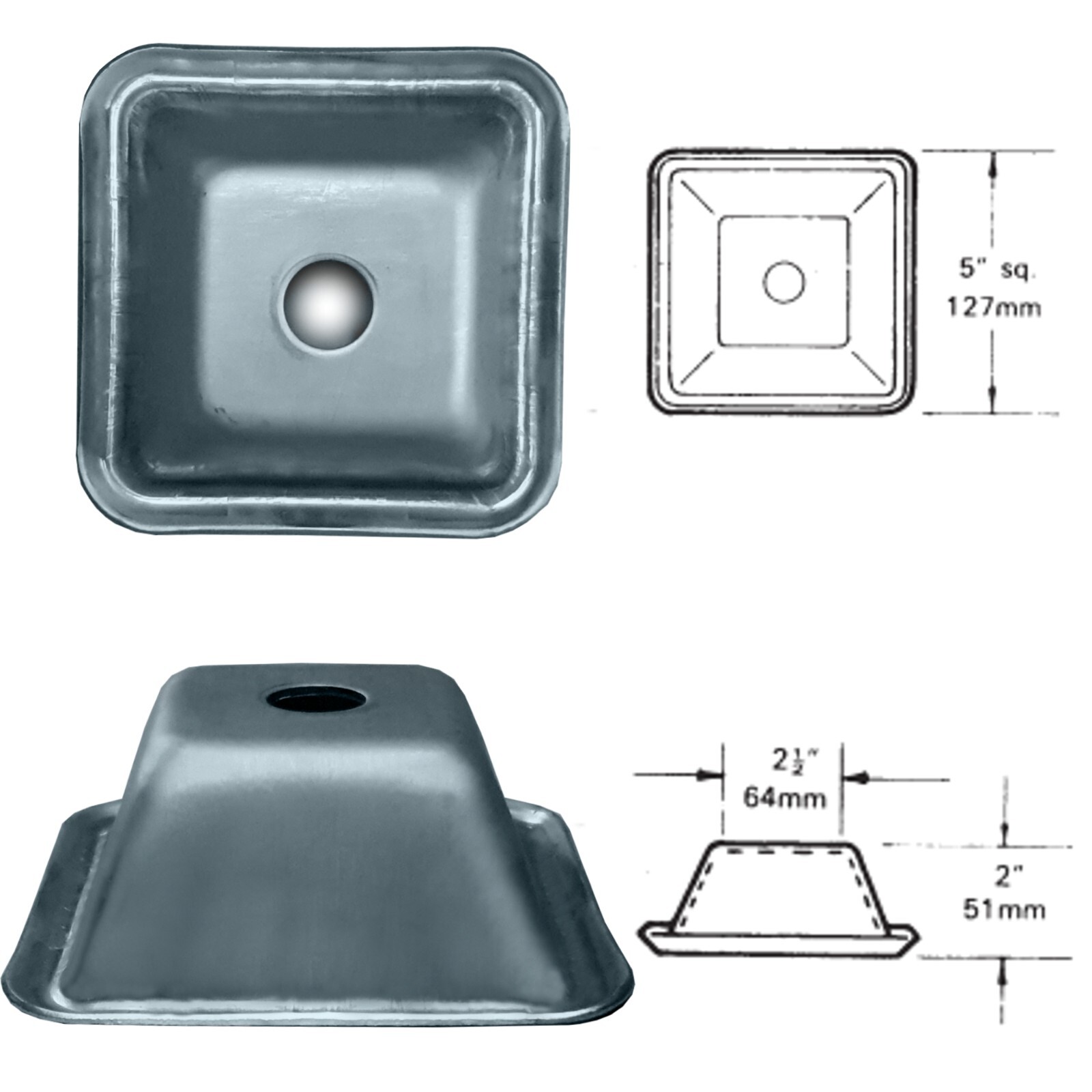 8x STILLAGE PALLET STACKING FEET, HEAVY DUTY, 2.5MM THICK STILLAGE FEET ...