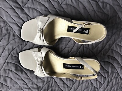 Etienne Aigner Tomorrow wedge sandals women’s size 7M leather upper ...