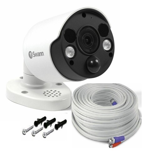 Swann PRO-5MPMSFB 5MP Spotlight Thermal Sensing Bullet Camera for DVR ...