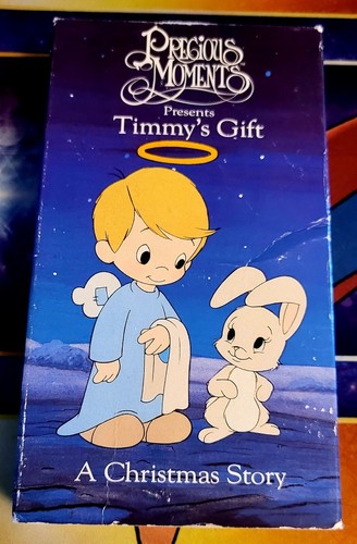 Precious Moments Timmy's Gift A Christmas Story Golden Book Video VHS ...