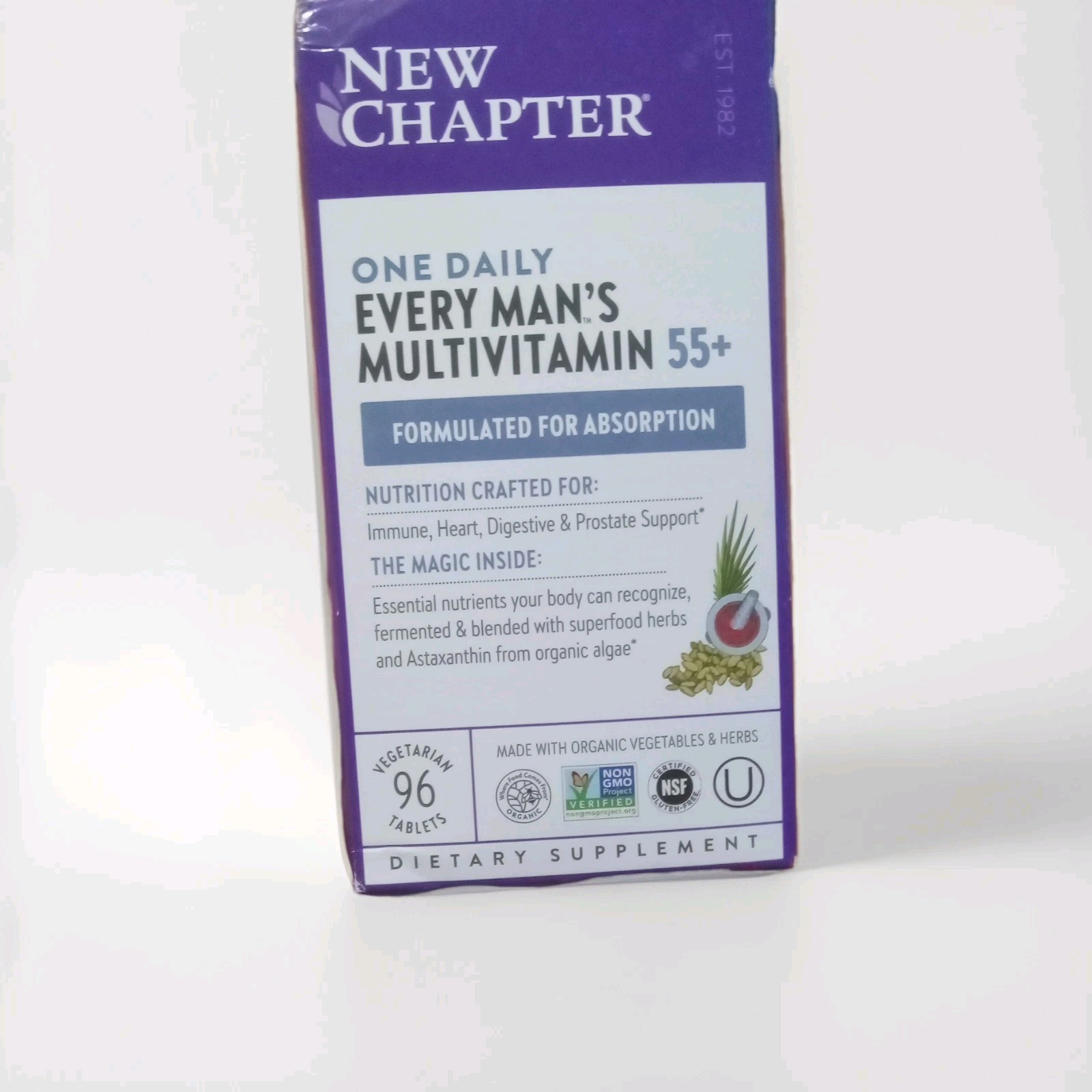NEW CHAPTER (96) ONE DAILY EVERY MAN'S MULTIVITAMIN 55+ EXP 5/26+ | eBay