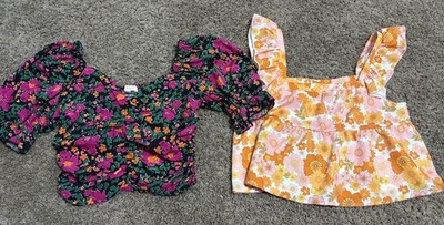 2 Woman's Size Small Tops SHIEN And Peach Brands Excellent Preowned | eBay