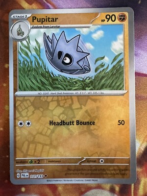 Pokémon TCG Pupitar SV02: Paldea Evolved 111/193 Reverse Holo Uncommon ...