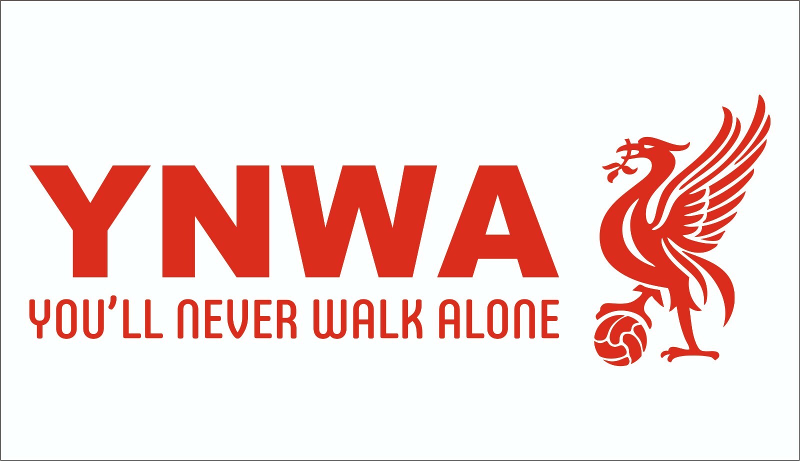 YNWA Liverbird Sticker Bumper Window Laptop Van Car You'll Never Walk ...