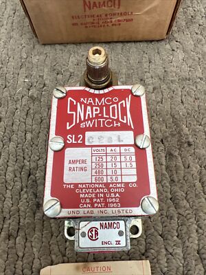 Namco Snap-Lock Switch SL2C26L 125 VAC-600 VAC 5-20 Amps 125 DC 5 A 250 ...