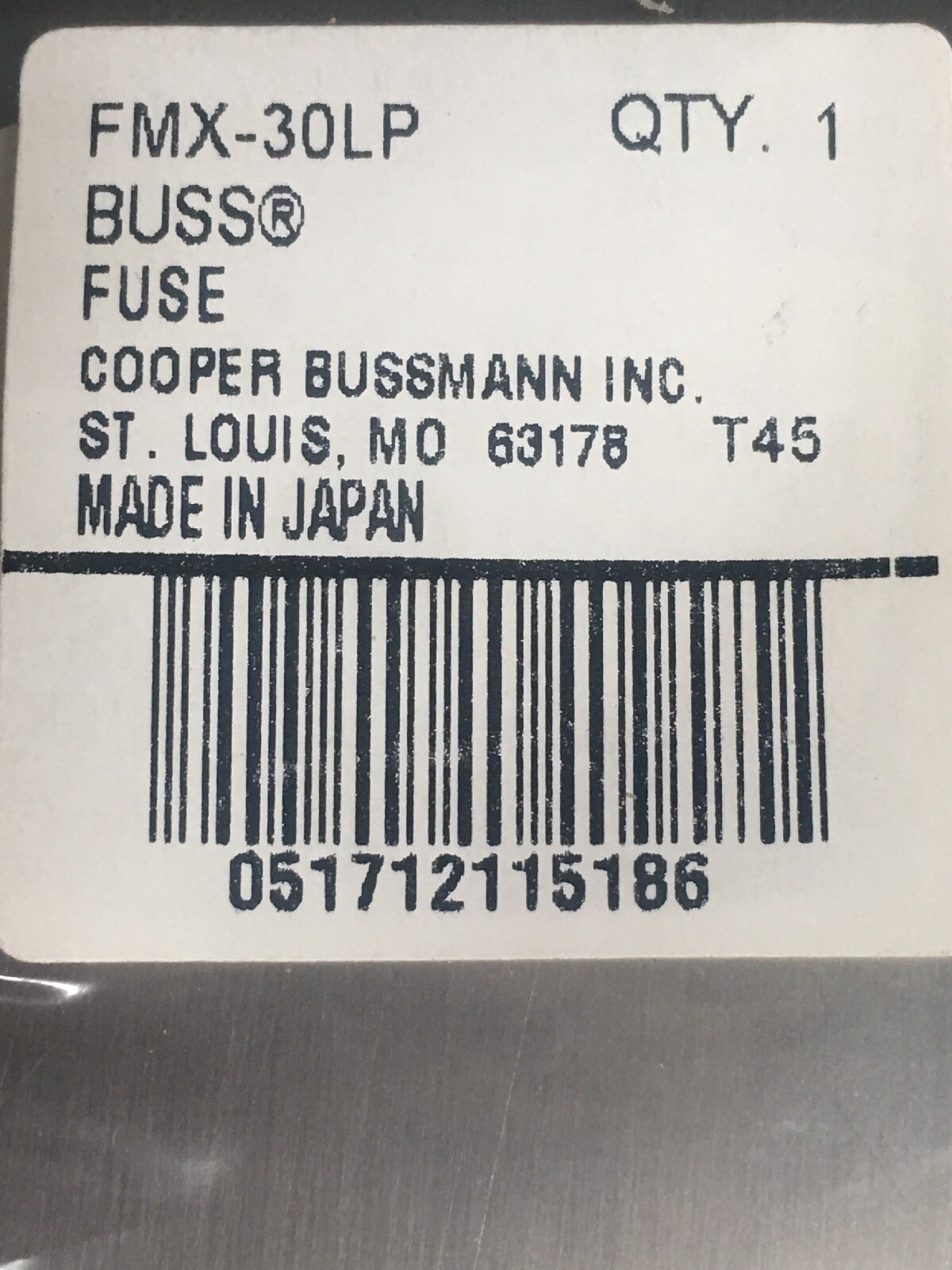 EATON BUSSMANN FMX-30LP Automotive Fuse,30A, FMX-LP Series ...