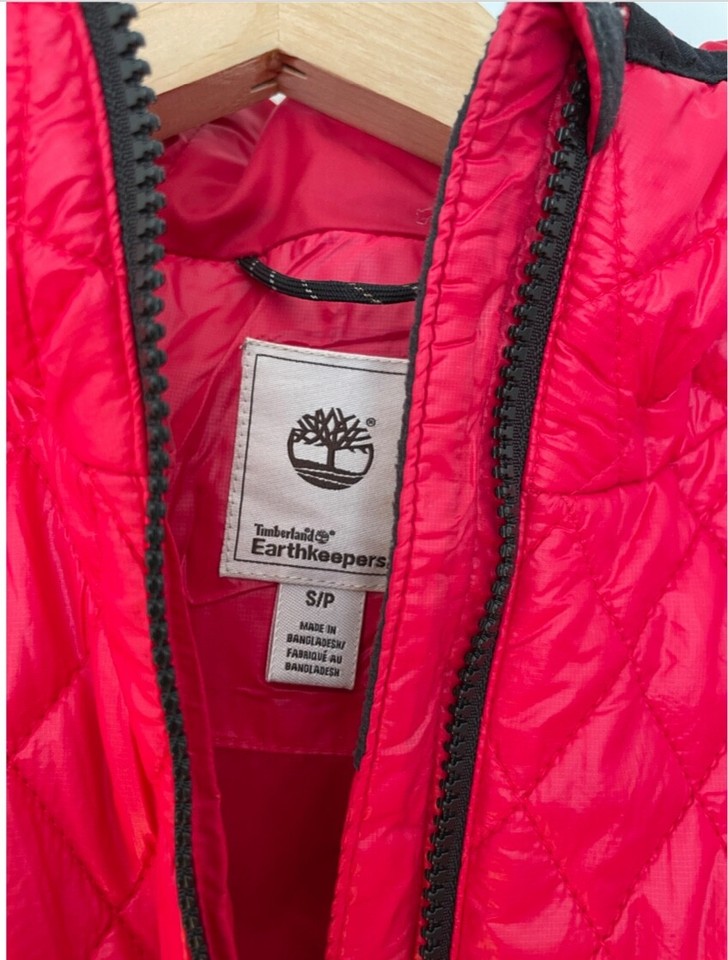 Women's Red Quilted Lightweight Timberland Jacket | eBay