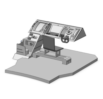 Star Trek Enterprise NX-01 Bridge for 8 in (1:9) Mego Figure Diorama | eBay